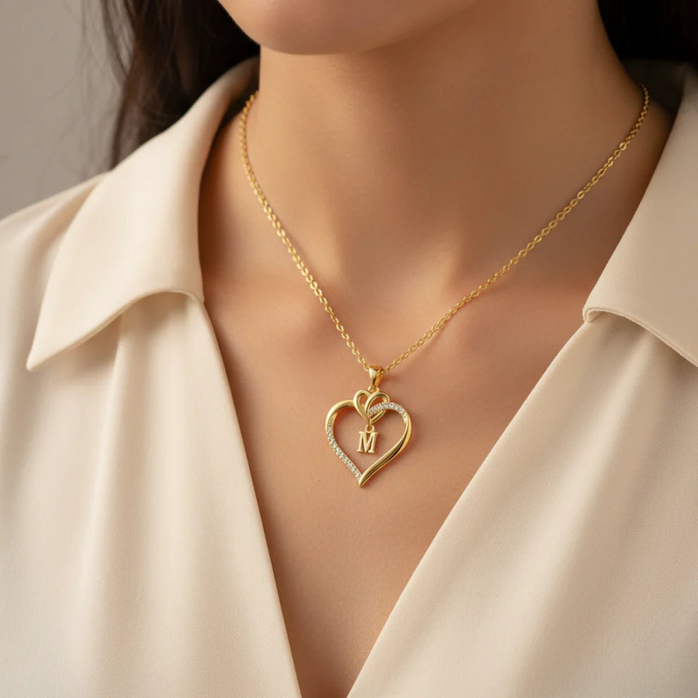 Collier Initial Cœur – Oralys